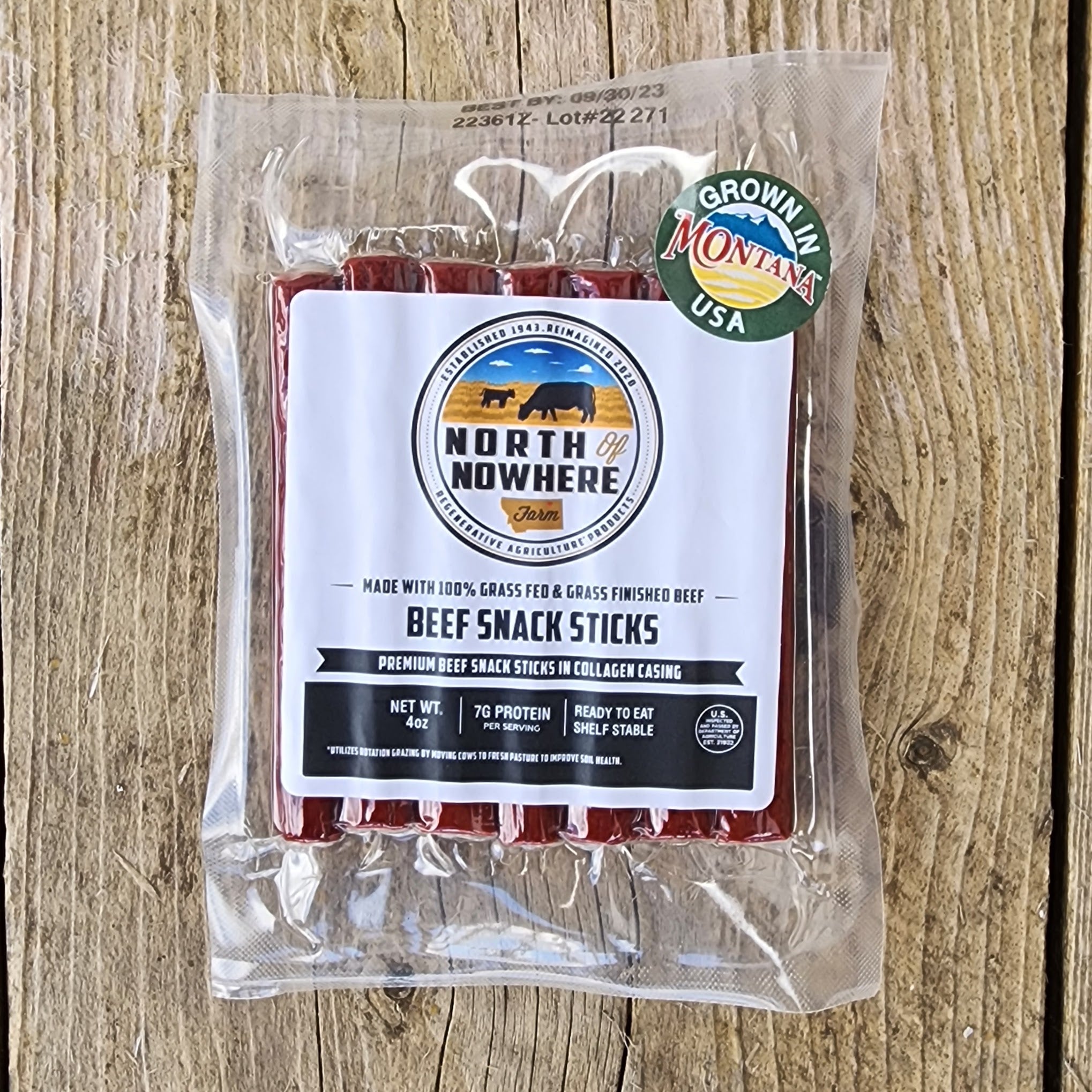 Grassfed Beef Snack Sticks, 1 package (pick-up) – North of Nowhere Farm